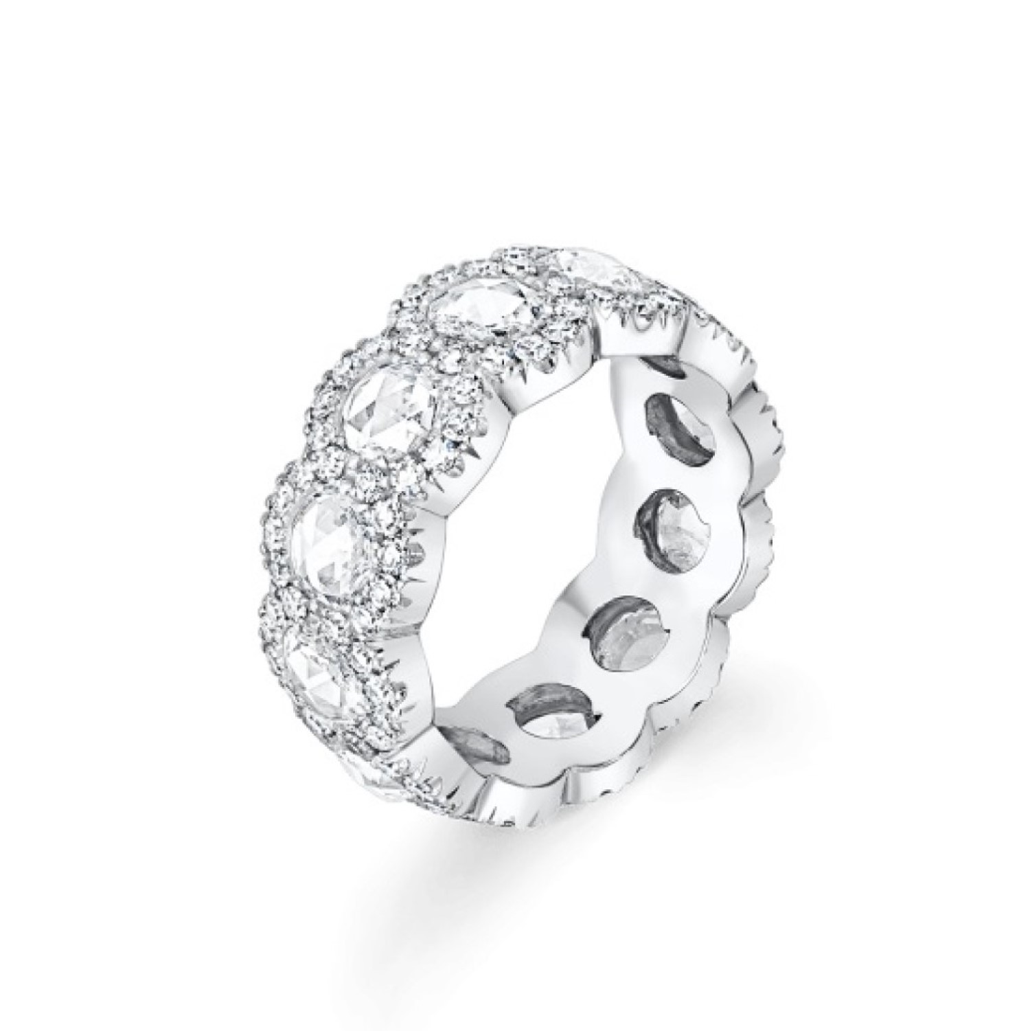 Diamond Cluster Eternity Band | Jewel Connoisseur